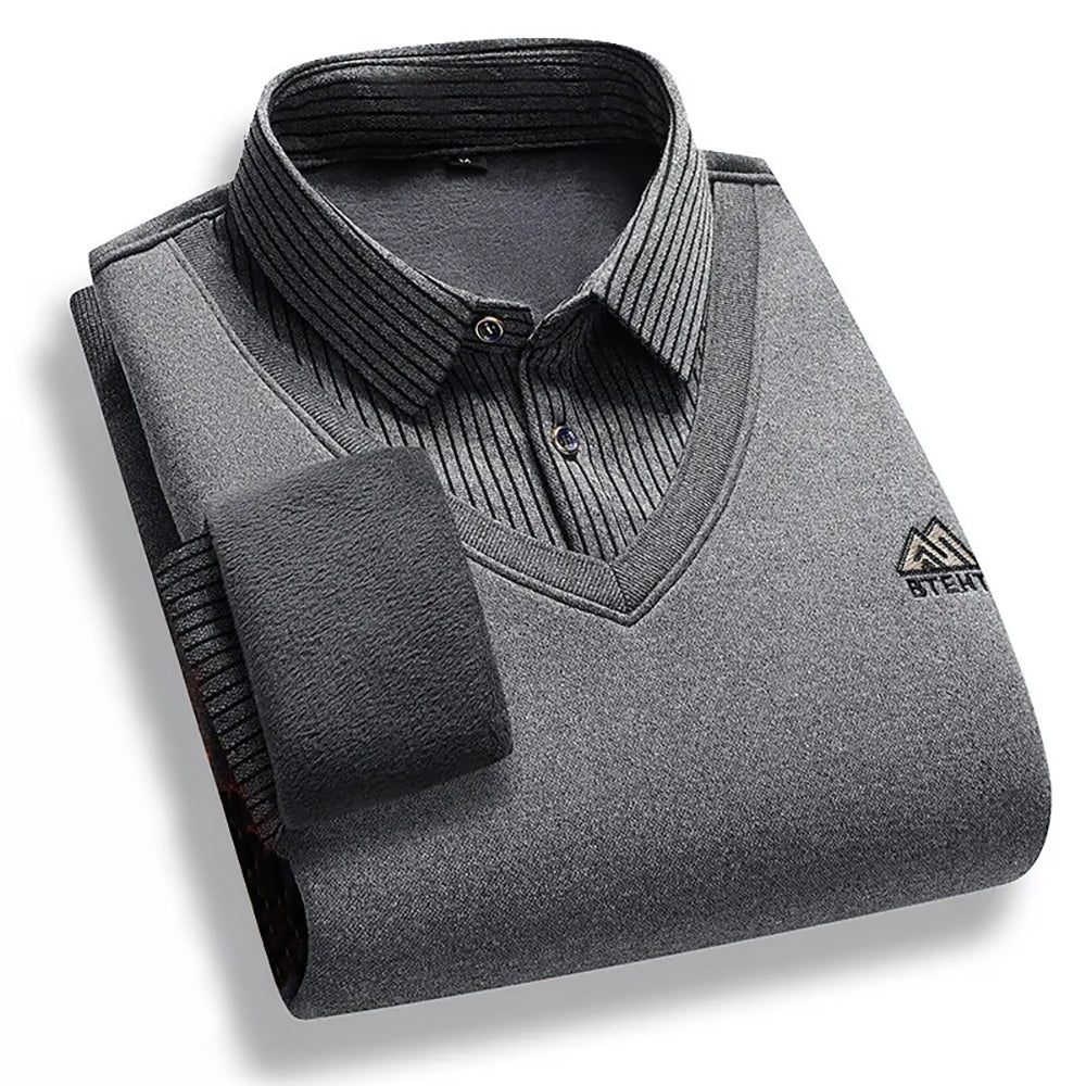 Pull-chemise polaire pour homme - Livraison offerte – mondoshopping ...