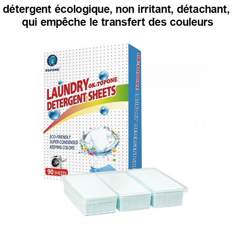 90 eco-feuilles de lessive - Livraison Offerte – mondoshopping-boutique